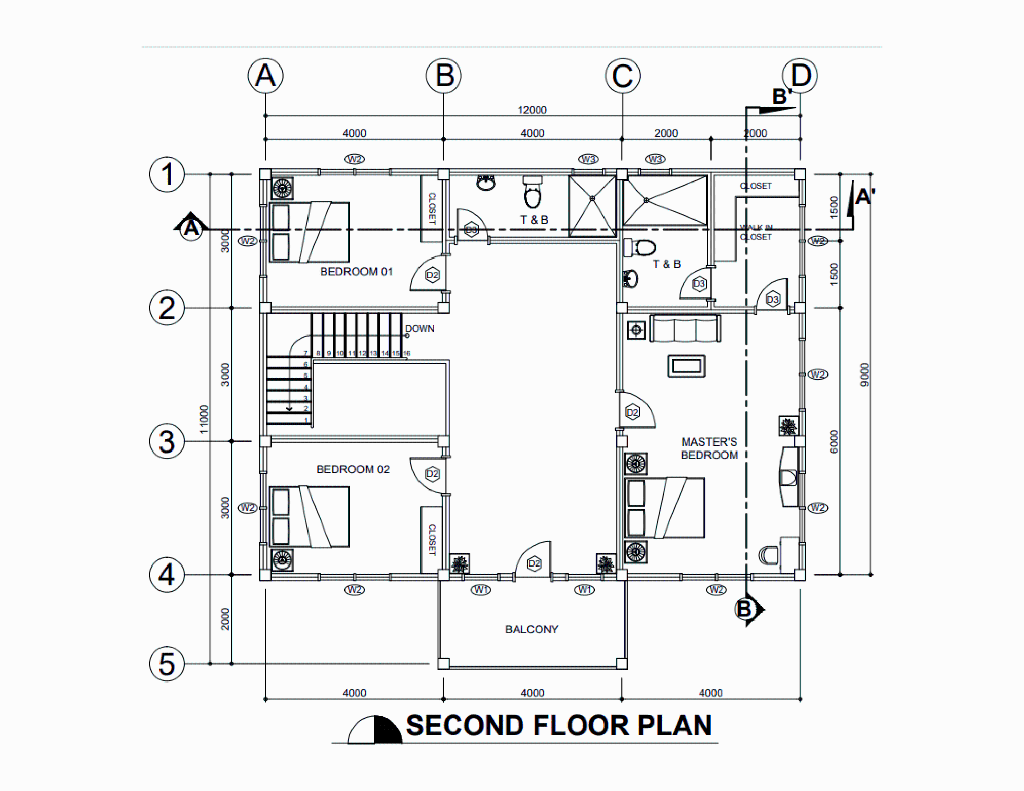 Draw a Sanitary Drainage for the floorplan below | Chegg.com