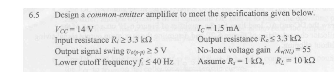 Solved 6.1 Draw the DC and AC load lines for the amplifier | Chegg.com