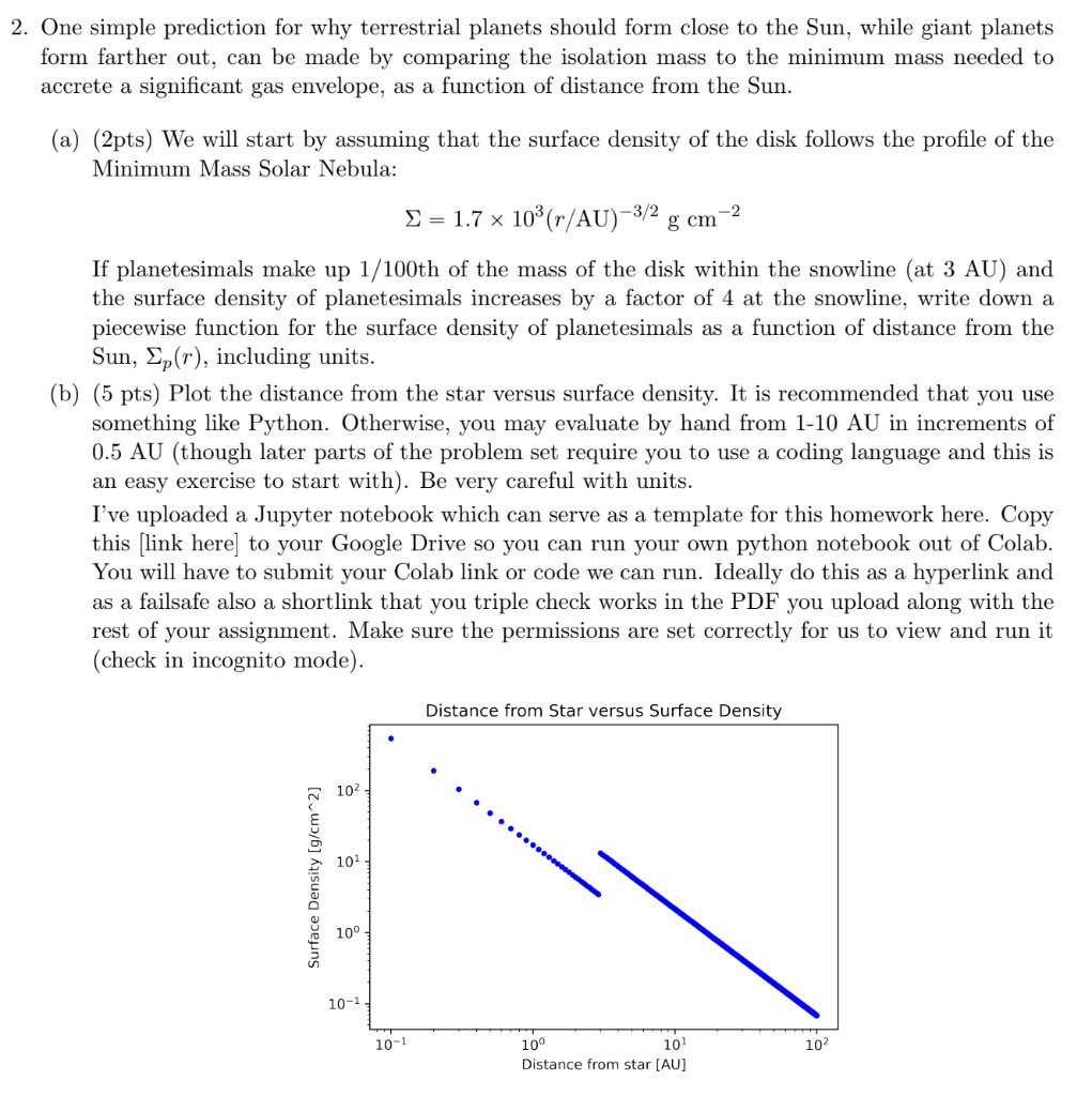 Solved One simple prediction for why terrestrial planets | Chegg.com
