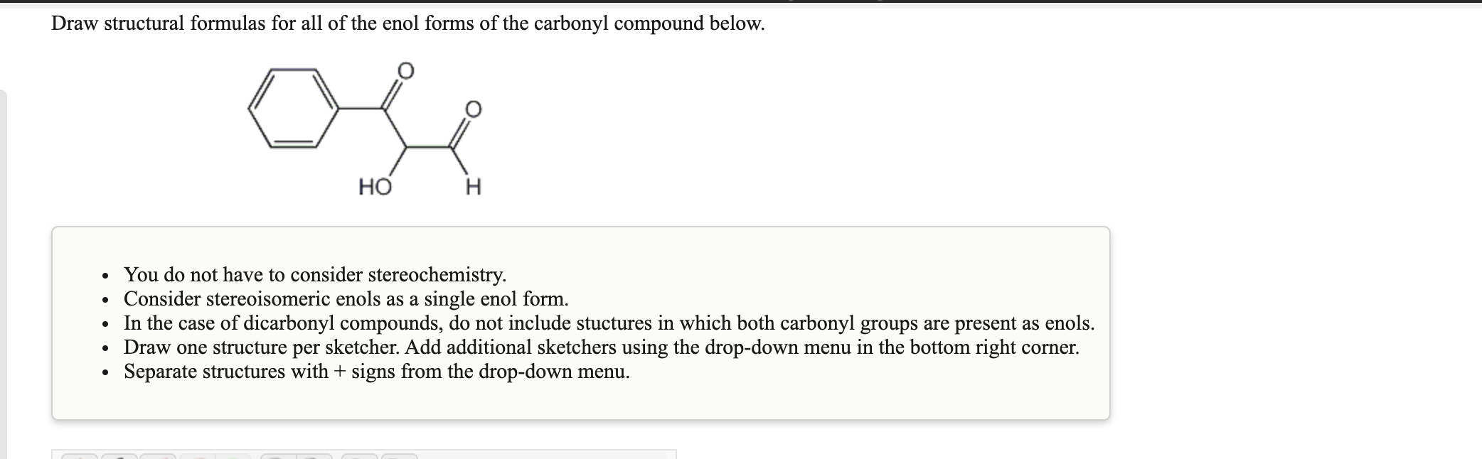 Solved Draw structural formulas for all of the enol forms of | Chegg.com