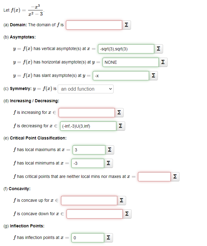 Solved Let f(x)=x2−3−x3. (a) Domain: The domain of f is (b) | Chegg.com Solved Let f(x)=x2−3−x3. (a) Domain: The domain of f is (b) | Chegg.com