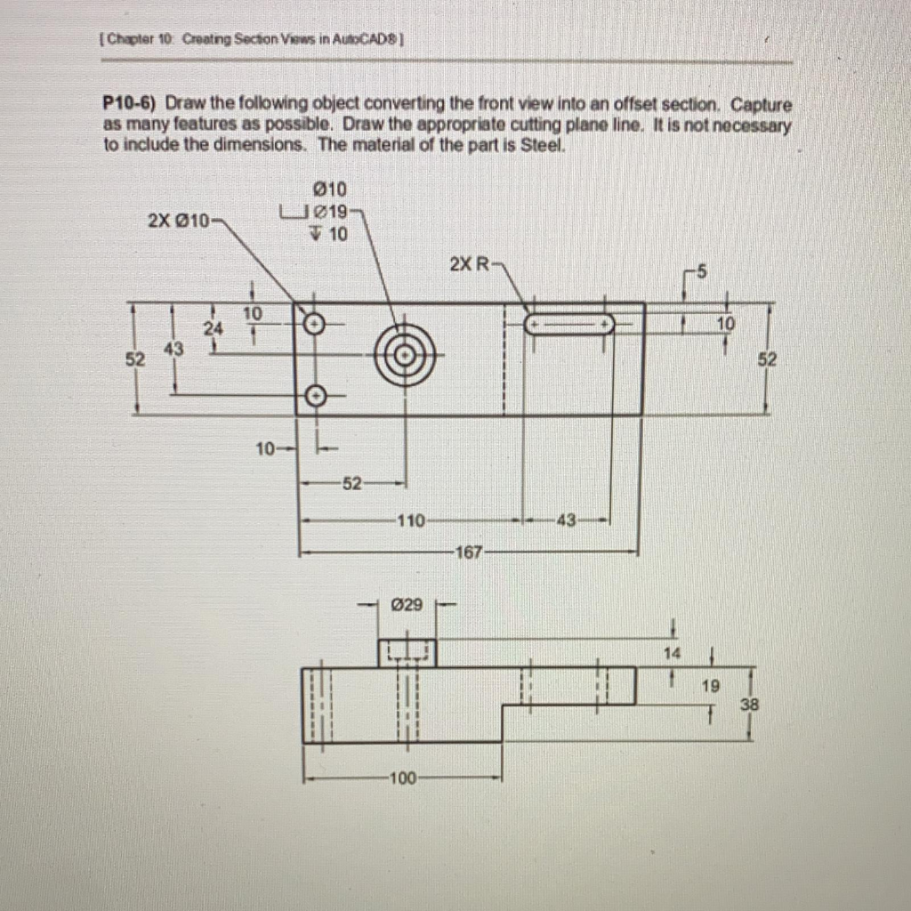 Solved URGENT PLZ please draw this on AUTOCAD 2019 please | Chegg.com