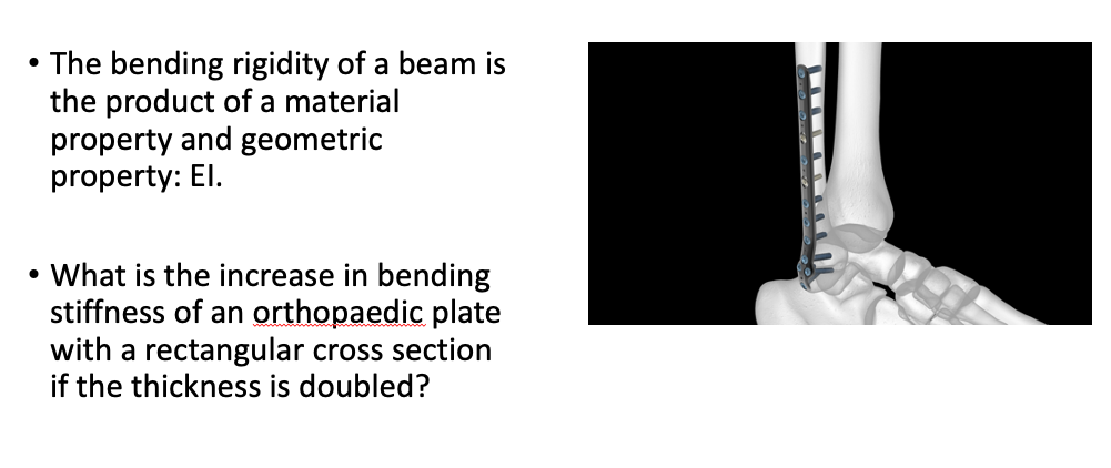 Solved The bending rigidity of a beam is the product of a | Chegg.com