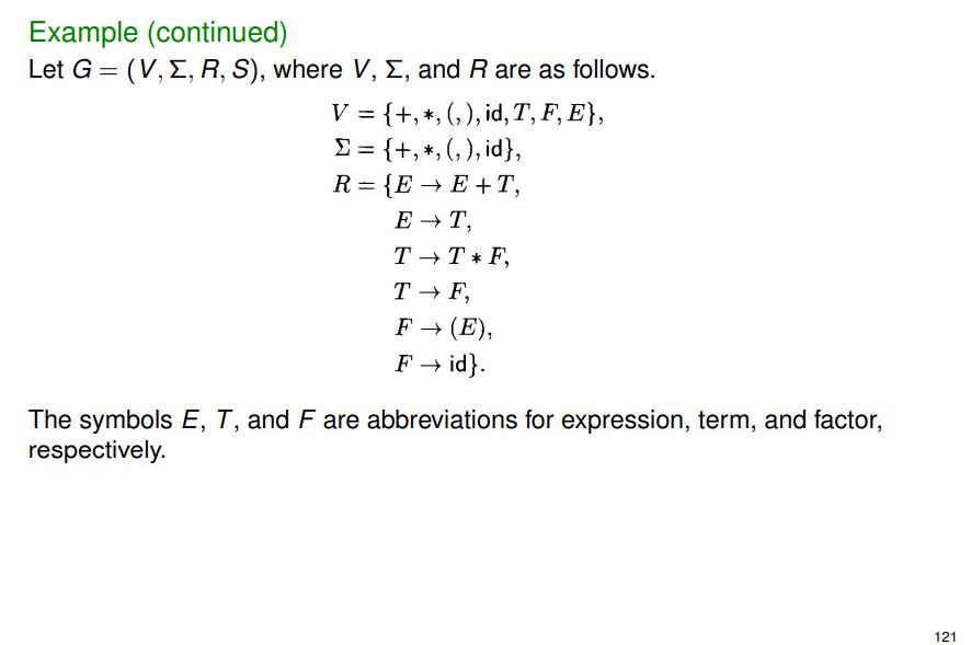 Solved Draw The Parse Tree Of The String Id Id Id Id Of The