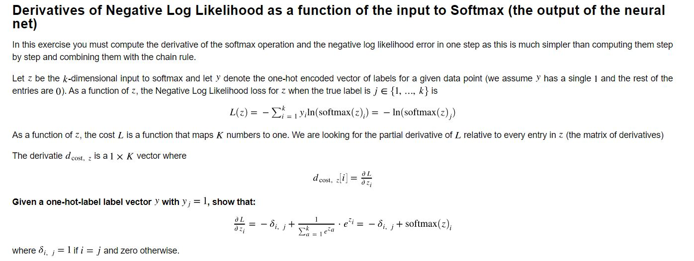 Derivatives of Negative Log Likelihood as a function | Chegg.com