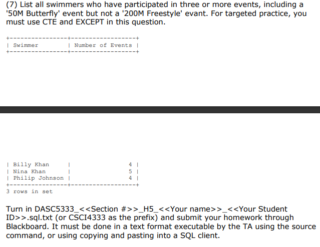 -- Bare Bone DDL to create and populate the SWIM DB | Chegg.com