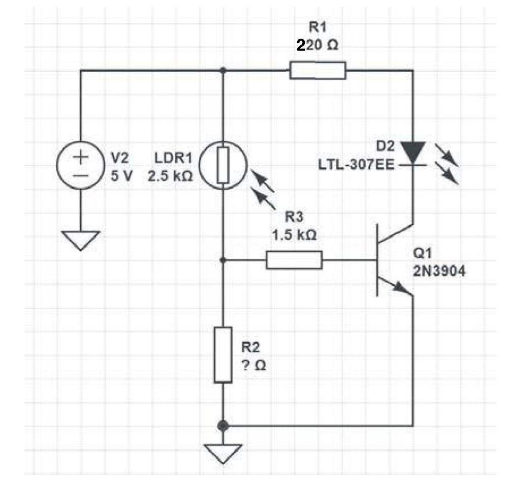 The LDR transistor in the circuit below (Fig. 3) can | Chegg.com