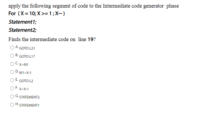 Solved apply the following segment of code to the | Chegg.com