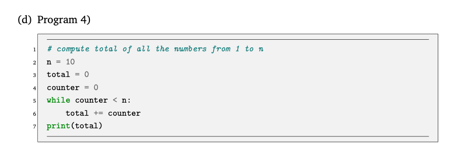 Solved Given the following programs, write out the expected | Chegg.com