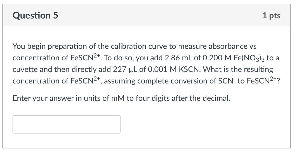 Solved You begin preparation of the calibration curve to | Chegg.com