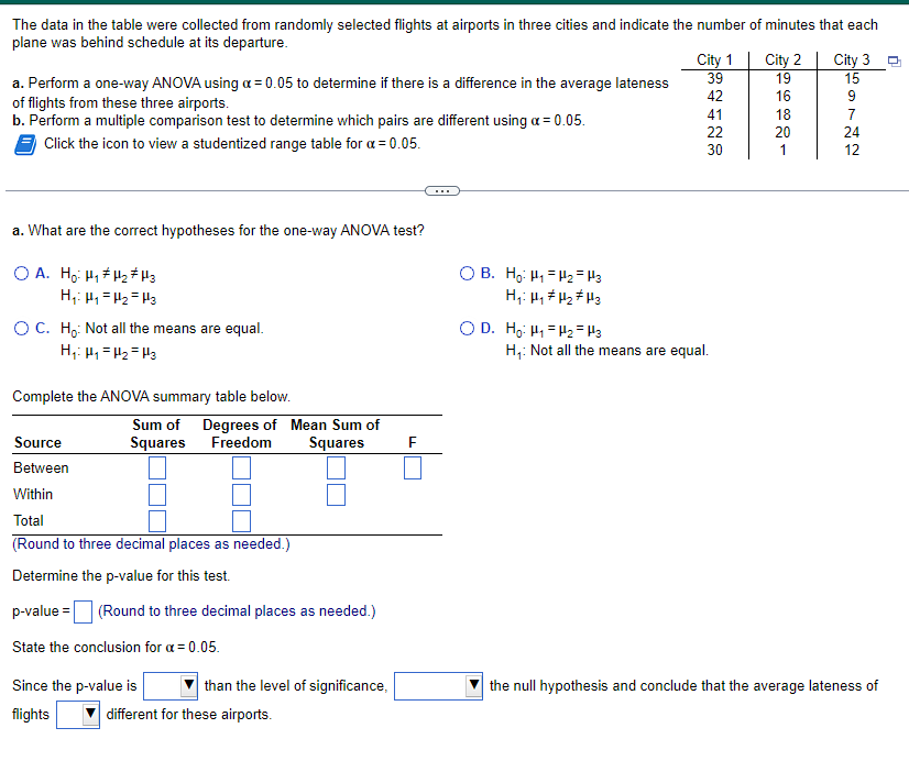 Solved Critical Values of the Studentized Range Critical | Chegg.com