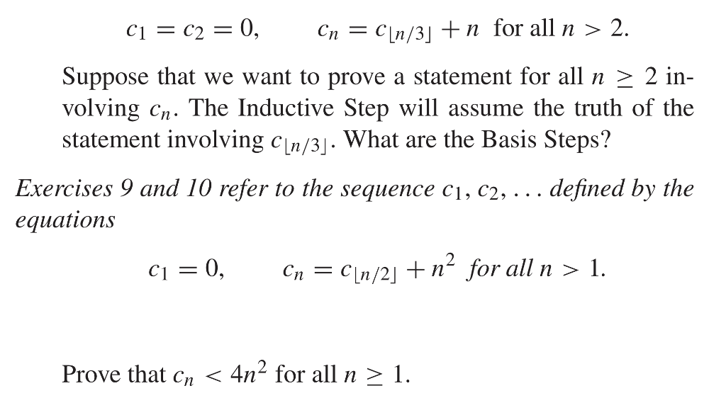 Solved ci-c2 0, c',-cl"/3 + n for all n > 2. Suppose that we | Chegg.com