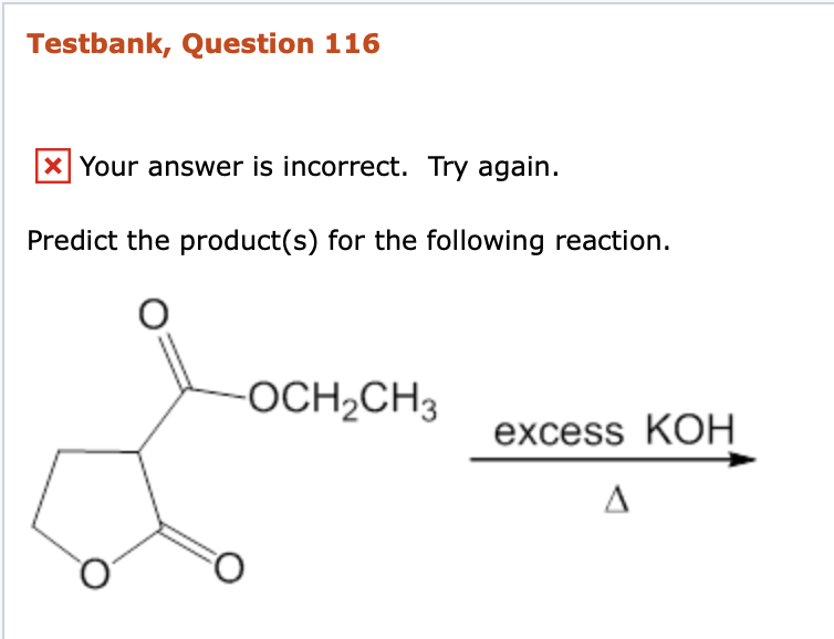 Solved Testbank, Question 116 * Your answer is incorrect. | Chegg.com Solved Testbank, Question 116 * Your answer is incorrect. | Chegg.com