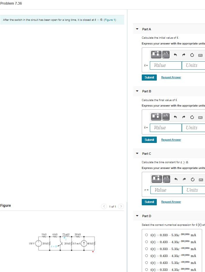 Solved Problem 7.26 PSpice Multisim Both switches in the | Chegg.com