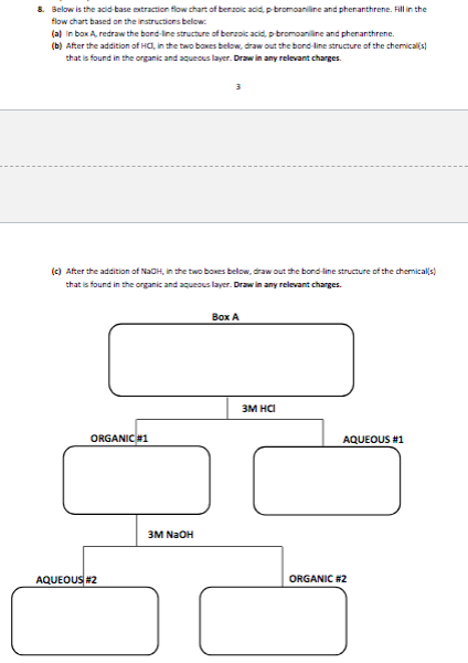 Solved Q.8: Below is the acid-base extraction flow chart | Chegg.com