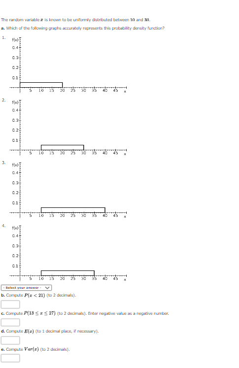 Solved The random variable x ﻿is known to be uniformly | Chegg.com