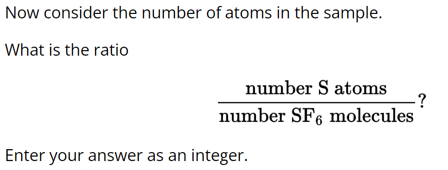 Solved Now consider the number of atoms in the sample.What | Chegg.com