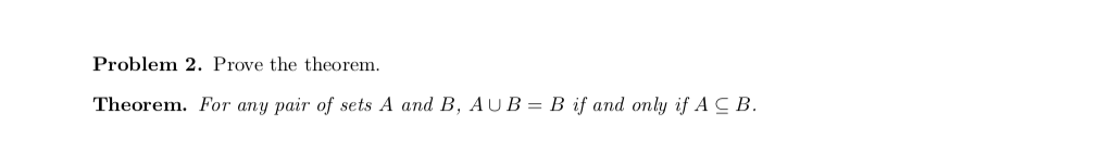 Solved Problem 2. Prove the theorem. Theorem. For any pair | Chegg.com