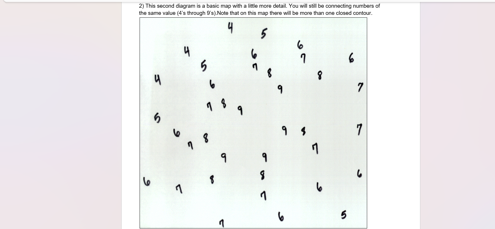 Solved 2) This second diagram is a basic map with a little | Chegg.com