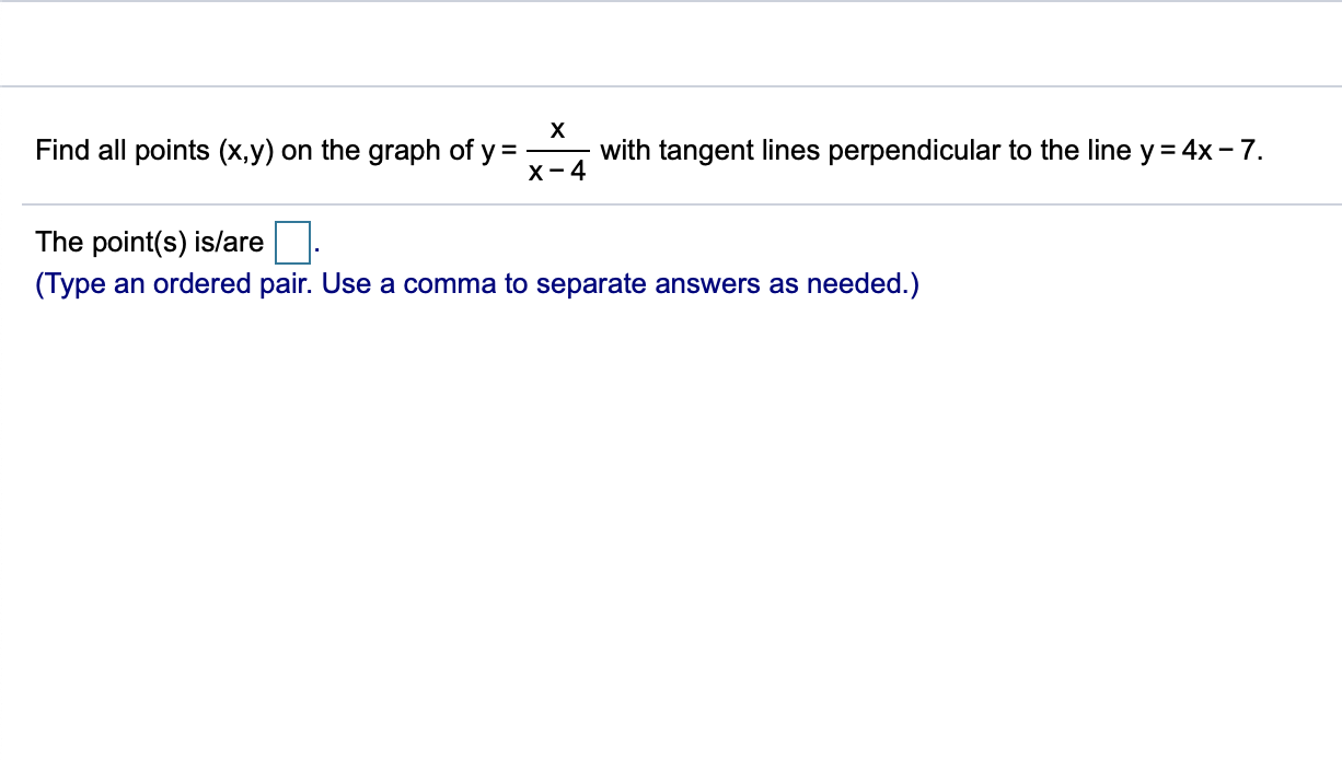 Solved Find all points (x,y) on the graph of y=- with | Chegg.com Solved Find all points (x,y) on the graph of y=- with | Chegg.com