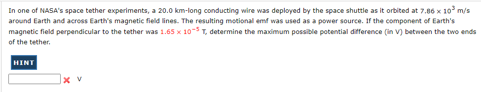 Solved In one of NASA's space tether experiments, a 20.0 | Chegg.com