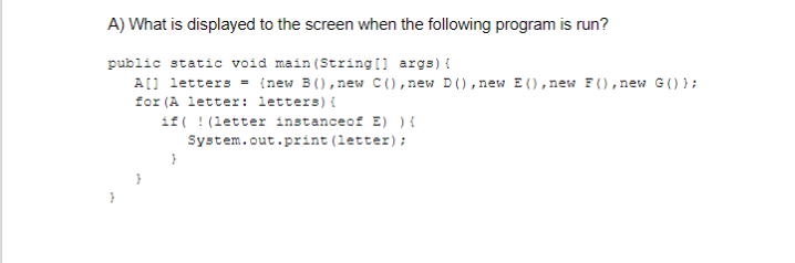 Solved А Consider the class hierarchy shown to the right. | Chegg.com