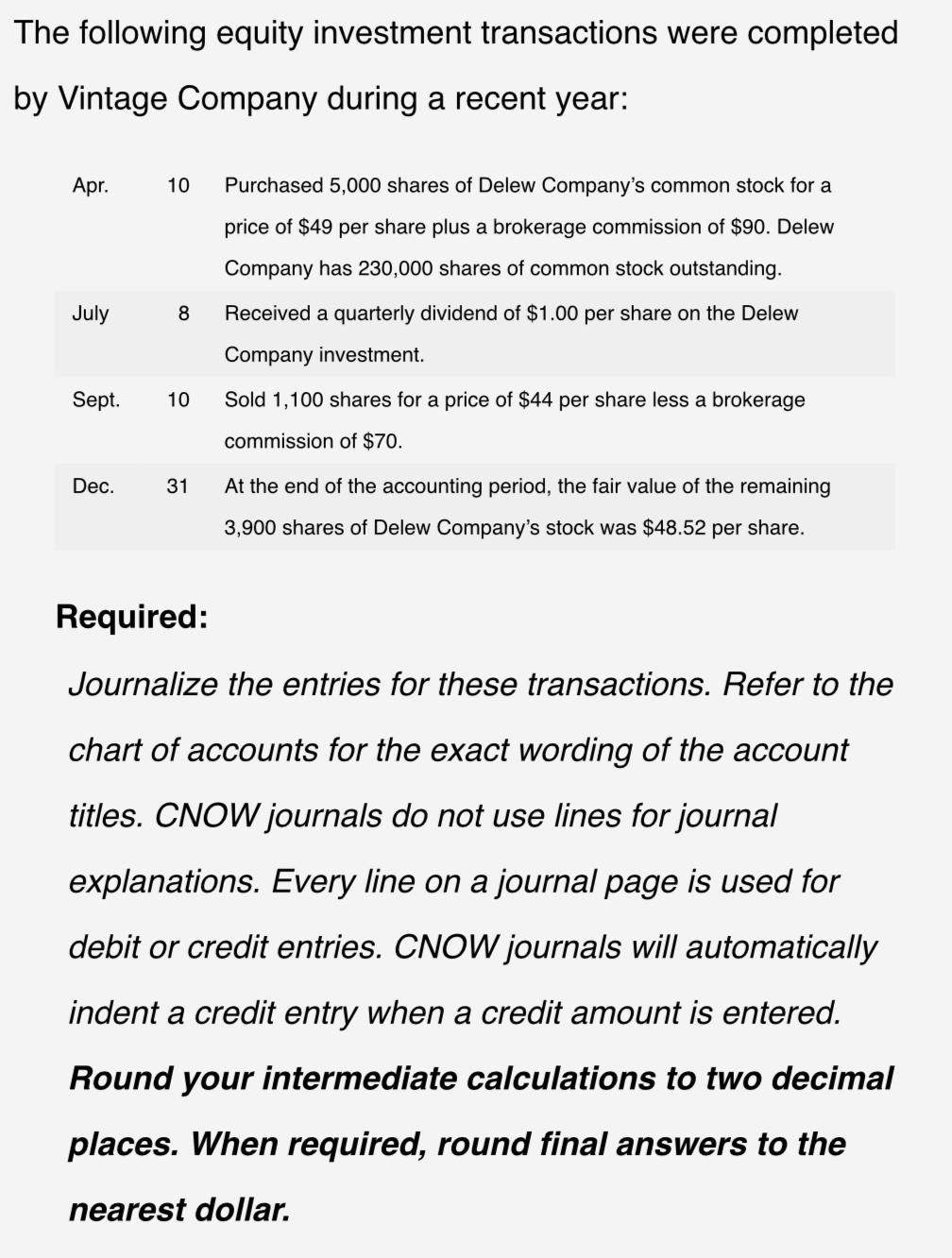 Solved Required: Journalize the entries for these | Chegg.com
