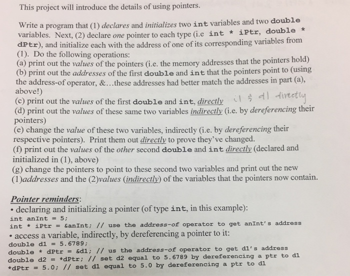 Solved This project will introduce the details of using | Chegg.com