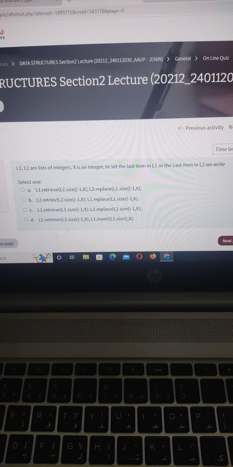 Solved quiz/attempt.php?attempt=1499715&cmid=543178&page=6 | Chegg.com