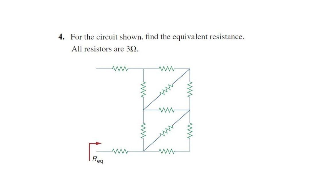 Solved 4. For the circuit shown, find the equivalent | Chegg.com