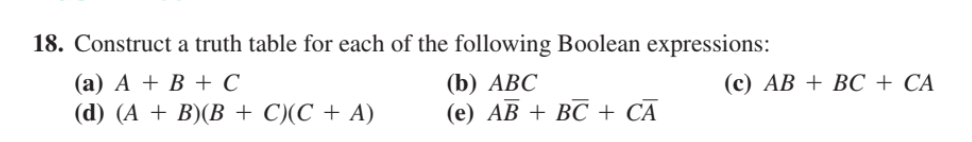 Solved 8. Construct a truth table for each of the following | Chegg.com