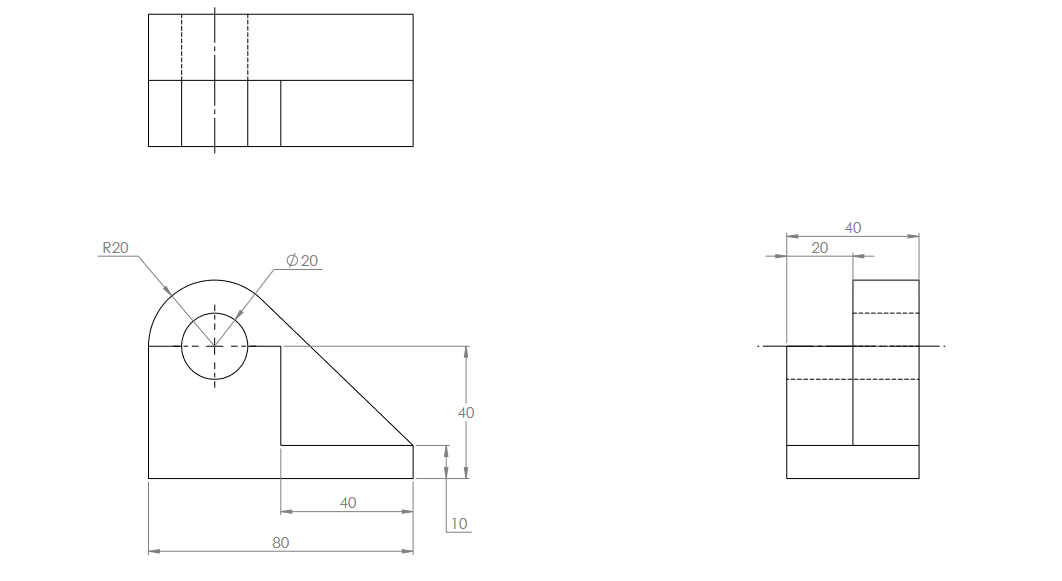 Solved Rough sketch a cabinet oblique from the given | Chegg.com