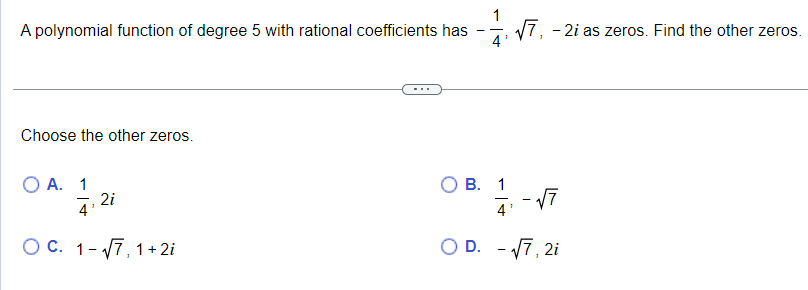 Solved A polynomial function of degree 5 with rational | Chegg.com
