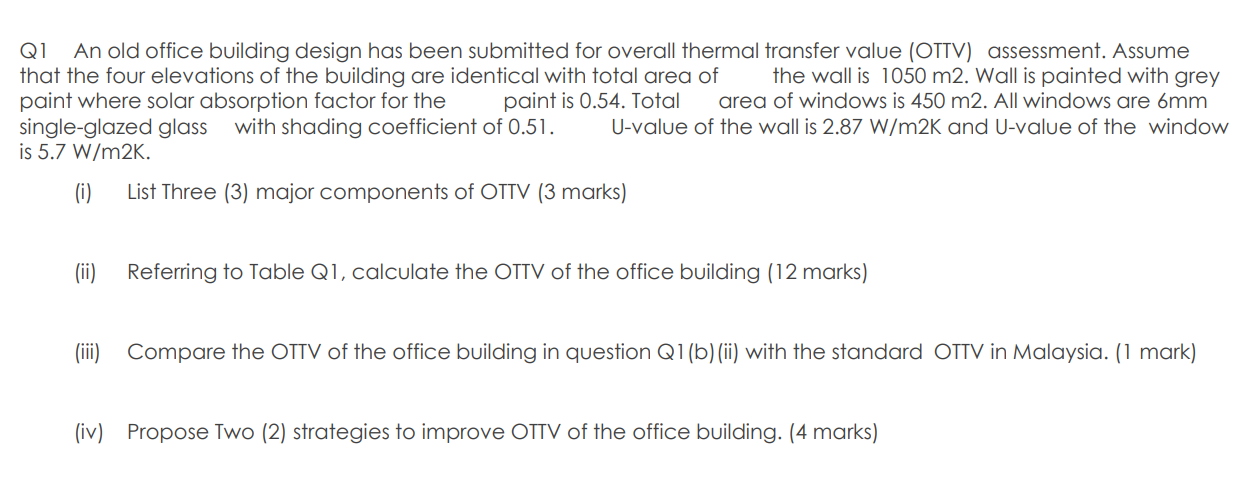 QI An old office building design has been submitted | Chegg.com