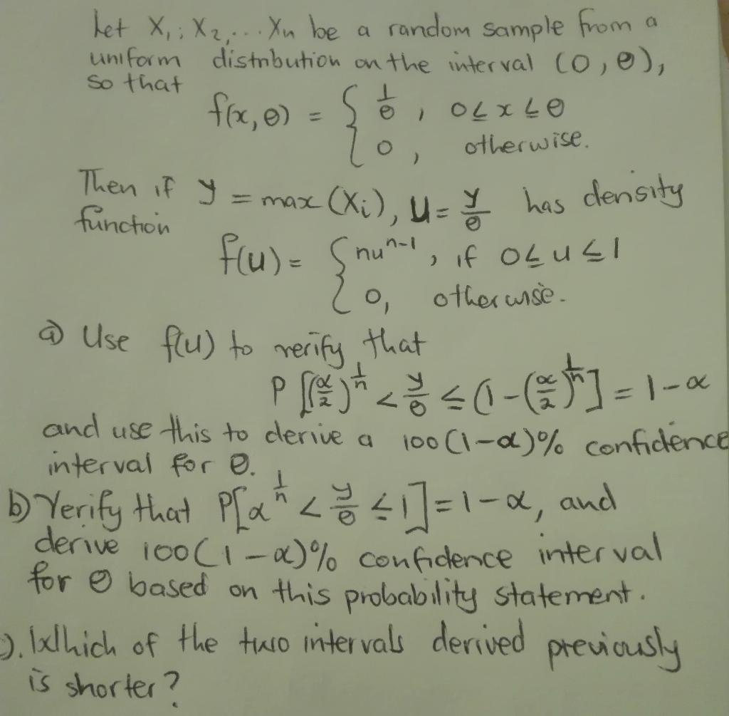 Solved 2 2 Then if y function = max nunn het X, ; X2,... Xu | Chegg.com