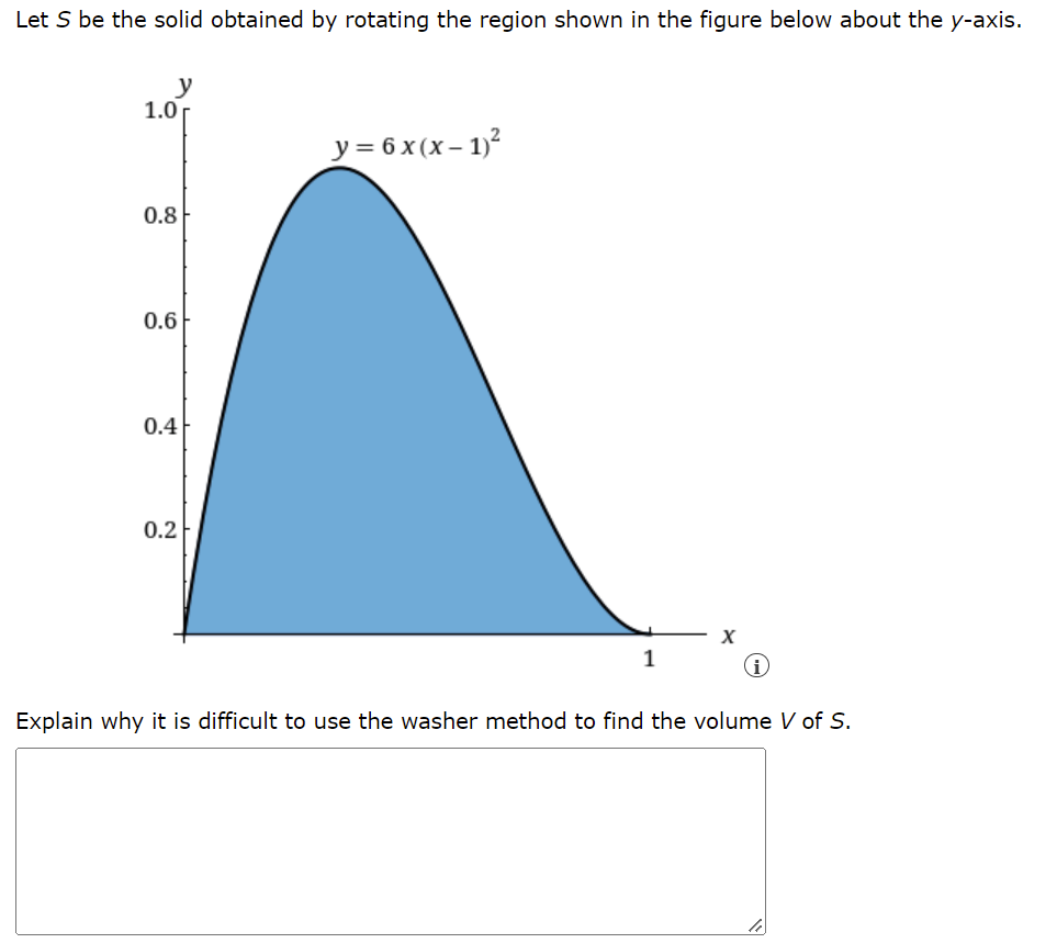 Solved Let S be the solid obtained by rotating the region | Chegg.com