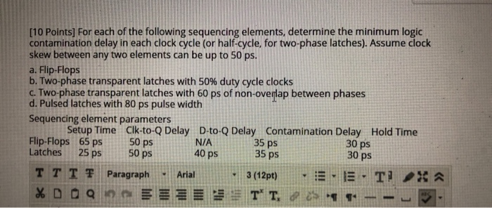 Solved [10 Points] For each of the following sequencing | Chegg.com