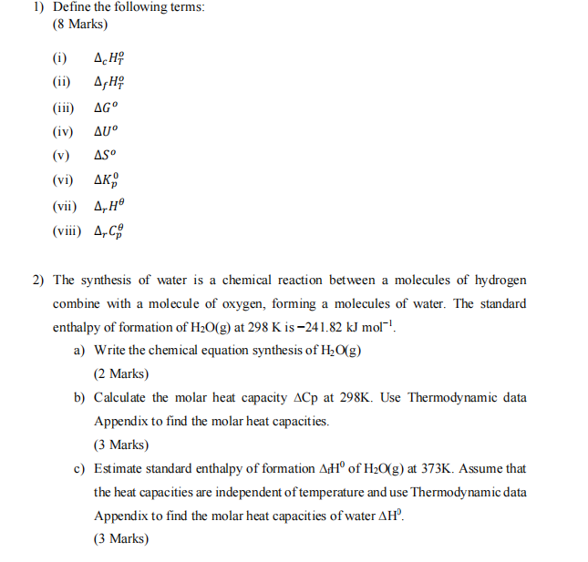 Solved Define the following terms:(8 | Chegg.com