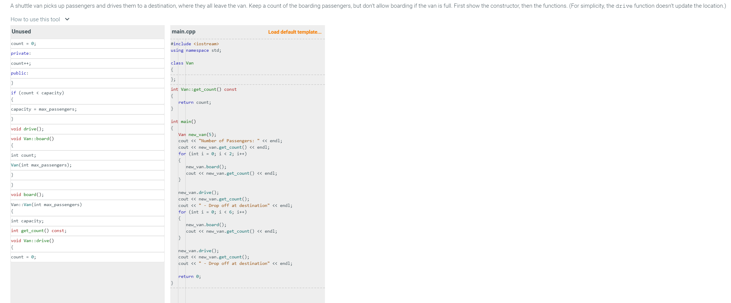 Solved DO NOT WRITE ANYTHING EXTRA TO MODIFY THE CODE. ONLY | Chegg.com
