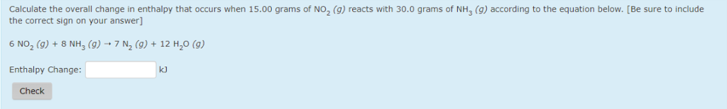 Solved Calculate the overall change in enthalpy that occurs | Chegg.com