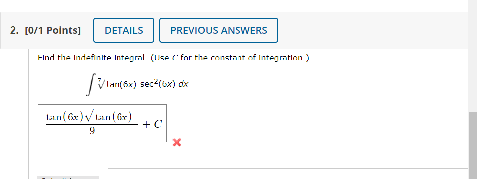 Solved Find the indefinite integral. (Use C for the constant | Chegg.com
