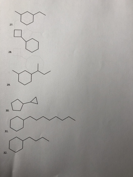 Solved Use IUPAC nomenclature to name the following | Chegg.com