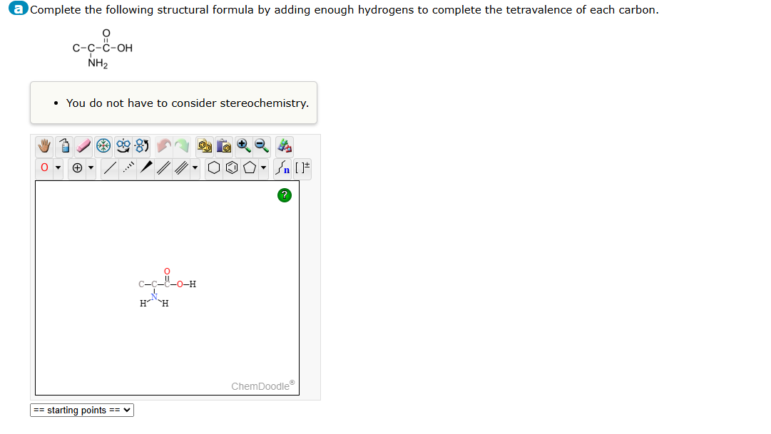 Solved (a) ﻿Complete the following structural formula by | Chegg.com