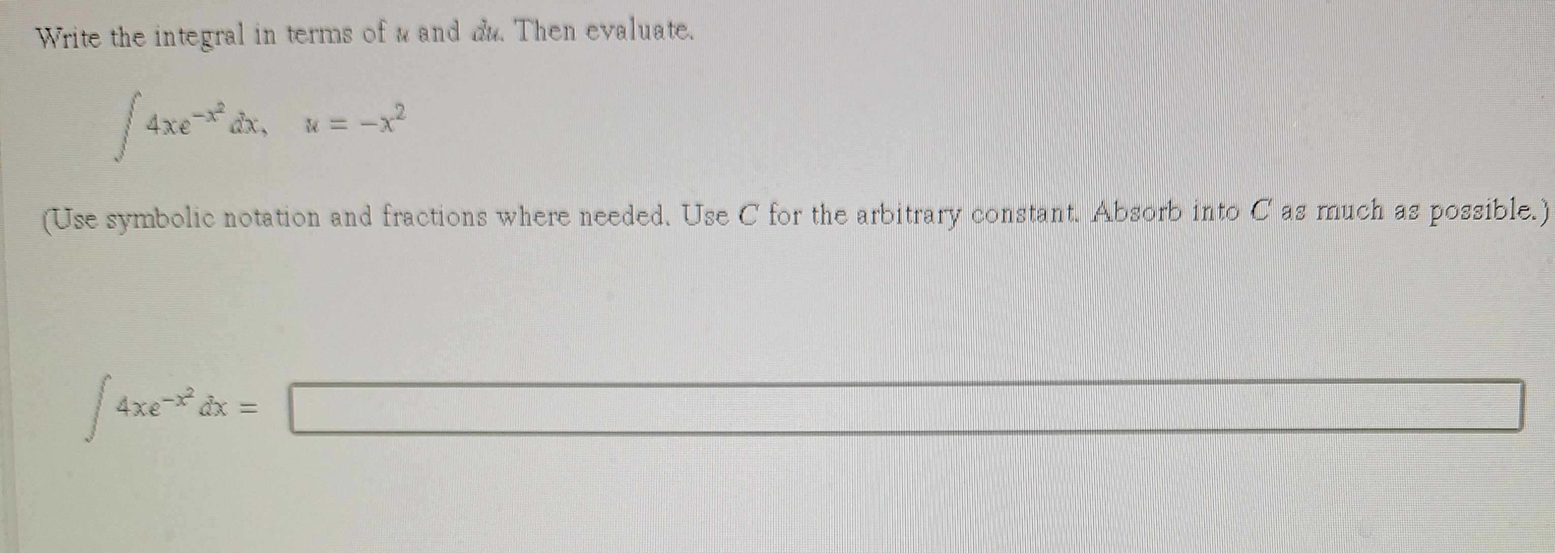 Write the integral in terms of a and d. ﻿Then | Chegg.com
