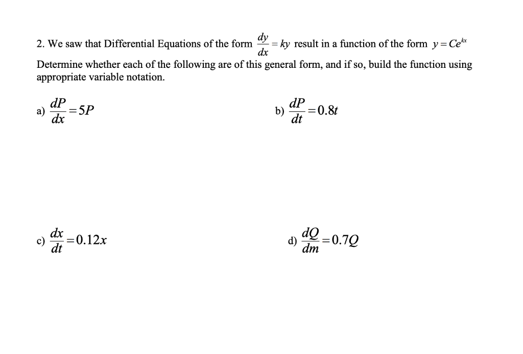 Solved 1. Separate the variables and then Integrate both | Chegg.com