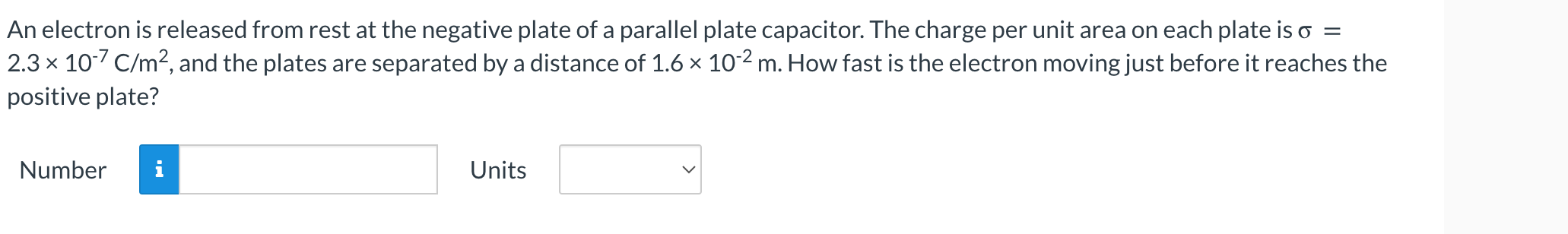 Solved An electron is released from rest at the negative | Chegg.com