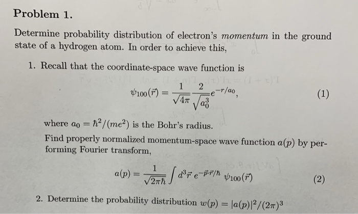 Solved Problem 1. Determine probability distribution of | Chegg.com
