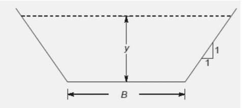Solved a) A trapezoidal water conveyance canal is to be | Chegg.com