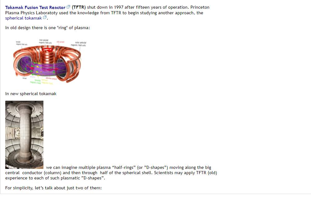 Tokamak Fusion Test Reactor (TFTR) shut down in 1997 | Chegg.com