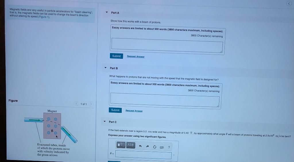Solved Magnetic fields are very useful in particle | Chegg.com